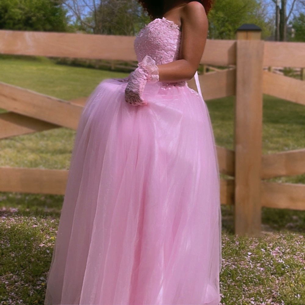Pink Quinceanera Prom Dress - Gem
